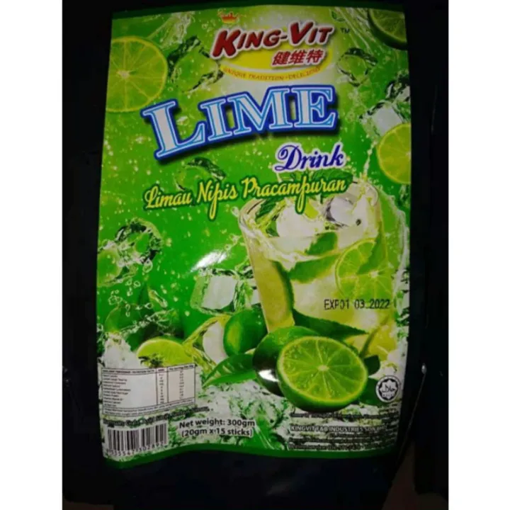 King Vit Lime Powder Drink (20g x 15s)/ 健维特青柠檬冲剂 (20g x 15s) | Lazada