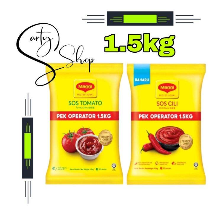 MAGGI Chilli Sauce Sos Cili - 1.5kg MAGGI Tomato & Tiram | Lazada