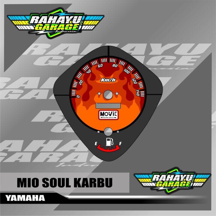 papan speedometer custom mio soul panel spido meter custom mio | Lazada ...