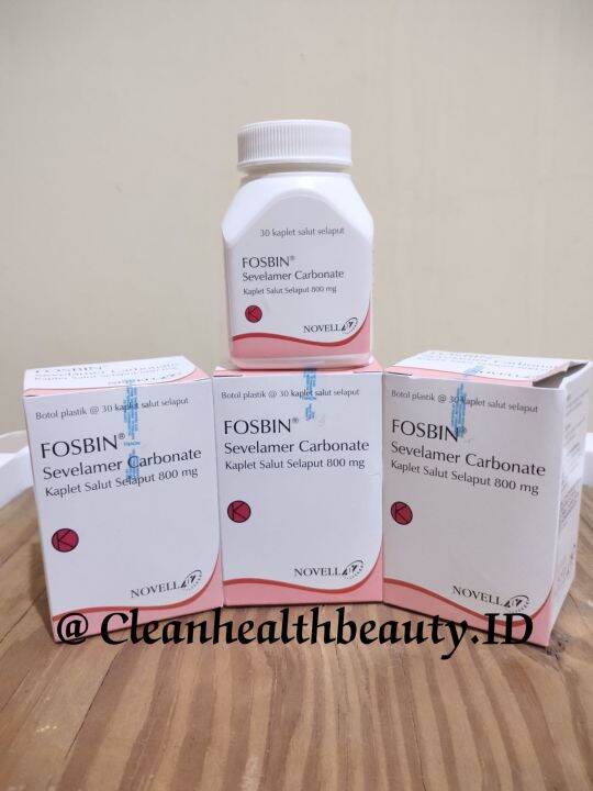 Binder fosfat Fosbin 800mg sevelamer pengikat fosfor | Lazada Indonesia