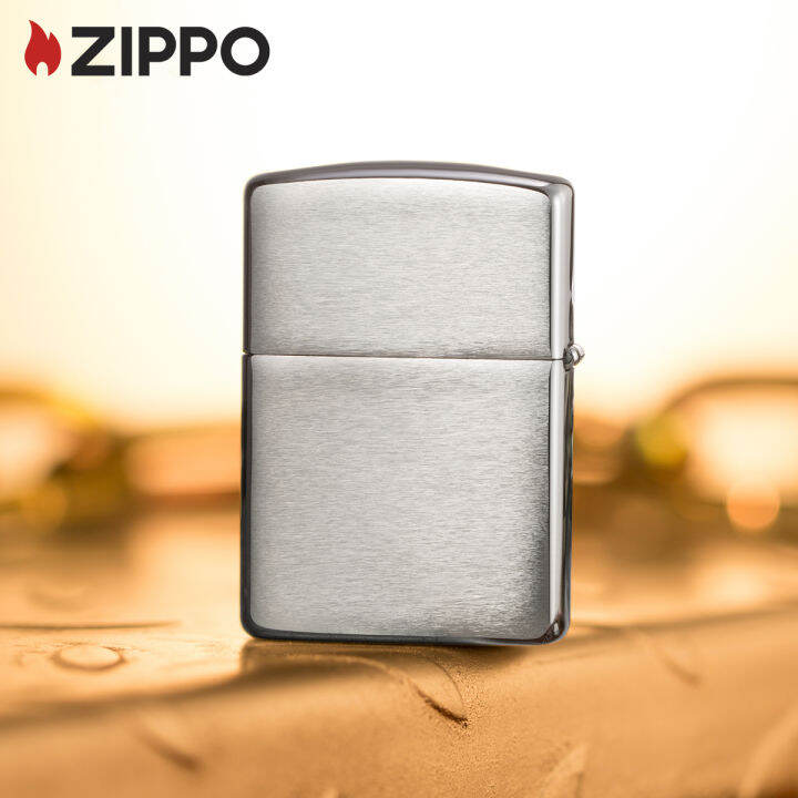 Zippo Armor® Brushed Chrome Windproof Pocket Lighter | Zippo 162 Armor（ Lighter Without Fuel ...