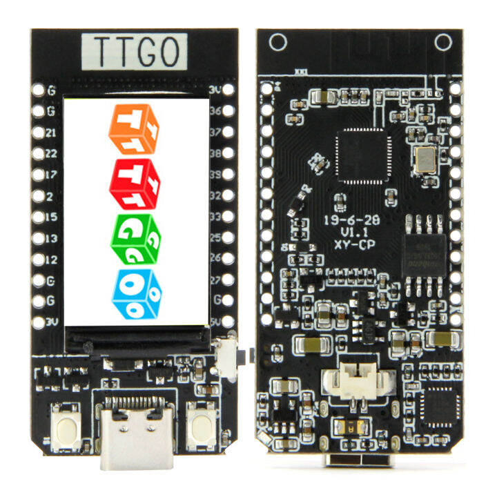 TTGO T-Display MCU32บอร์ดควบคุมแอลซีดี1.14นิ้ว ESP32โมดูลไร้สาย WiFi บลูทูธใช้พลังงานต่ำบอร์ด ...
