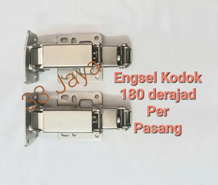 Engsel Kodok Kotak 180 derajad Per Pasang Free Skrup | Lazada Indonesia