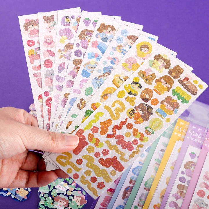 Laser Goo Card Stickers Goo Plate Card Set Soft and Adorable Cute Sauce ...