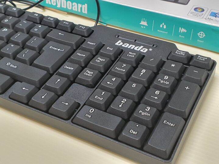 Banda Durable Standard USB English Keyboard Floating Keys | Lazada