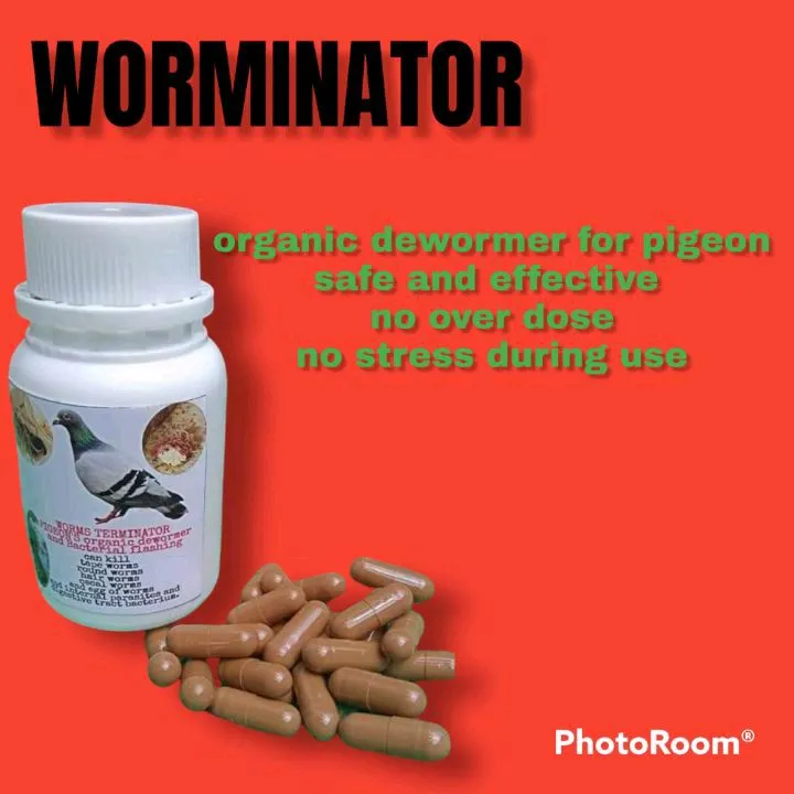 WORMINATOR-PIGEONS ORGANIC DEWORMER 60pcs | Lazada PH