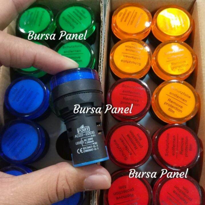 pilot lamp LED 22 mm 220Vac FORT AD22-22DS | Lazada Indonesia