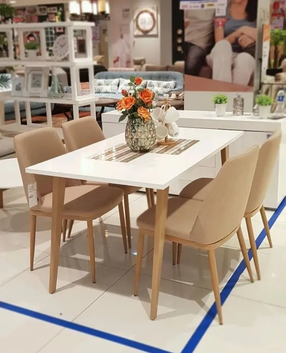 Meja makan informa medford meja makan set 4 kursi | Lazada Indonesia