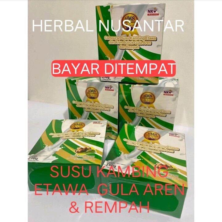 Susu Kambing Etawa Bubuk / Serbuk Gula Aren dan Rempah HMS Resmi BPOM ...