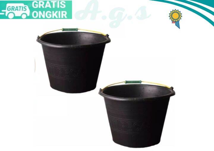 Ember Hitam Anti Pecah - Ember Hitam Besar - Ember Plastik Hitam Sedang ...