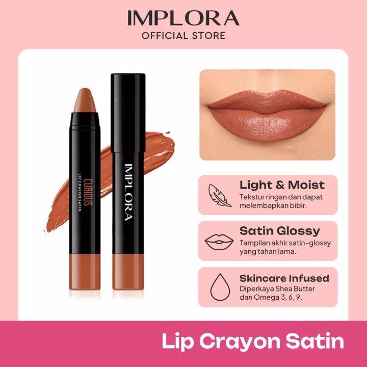 Implora Lip Crayon Satin | Lazada Indonesia