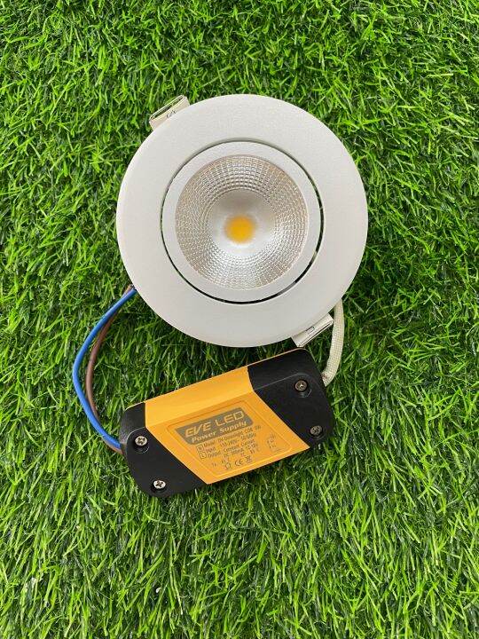 ไฟดาวน์ไลท์ LED 5w แสงวอร์มไวท์ EVE | Lazada.co.th