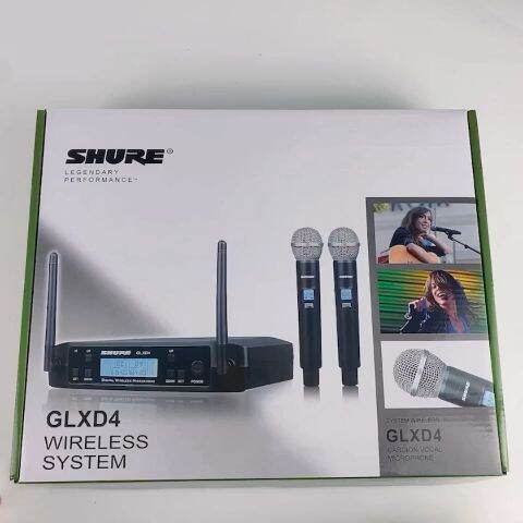 SHURE professional wireless microphone original dual handheld UHF high ...