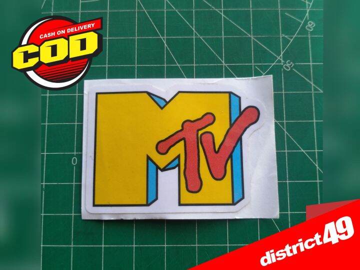 Sticker MTV LOGO - Stiker Print Cut Laminasi Glossy tahan air - Sticker ...