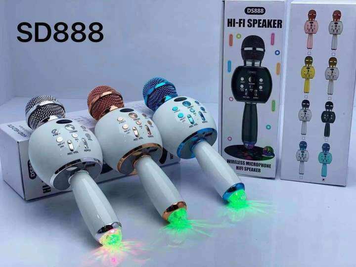 DS888 HI-FI Speaker Wireless Microphone.Hand Held KTV with TF/USB/FM Radio. | Lazada PH