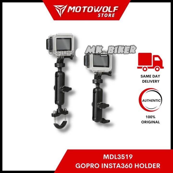 Motowolf Motorcycle 360 Rotation Action Camera Mount Holder for ...