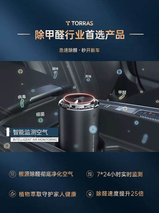 TORRAS New car formaldehyde and odor removal, interior specific ...