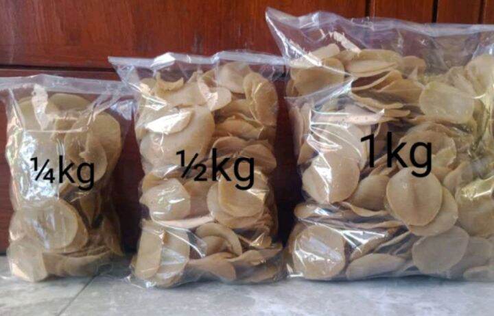 kerupuk puli Mentah 1kg/kerupuk rambak khas madura halus gurih kerupuk cemilan enak kerupuk ...