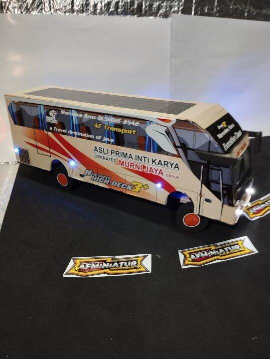 miniatur bus basuri telolet full lampu | Lazada Indonesia