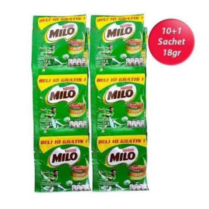 Milo active-Go sachet 22 gram 10 gratis 1 (1 renteng ) | Lazada Indonesia