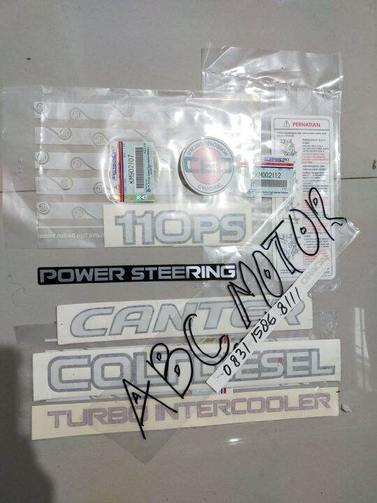 Stiker logo sticker set 110 PS Mitsubishi canter harga set. Seperti ...