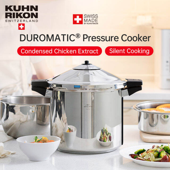 KUHN RIKON DUROMATIC® Pressure Cooker Saucepan Stockpot Stainless Steel ...