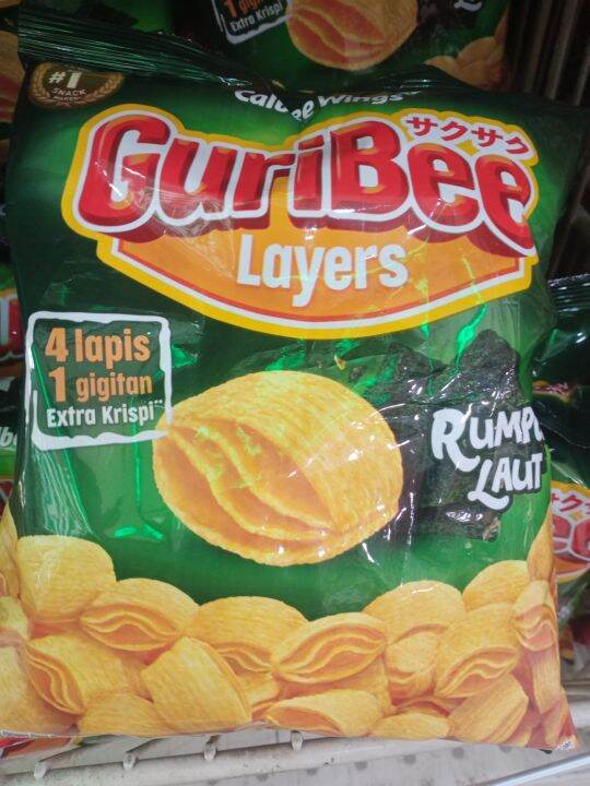 GuriBee Layers Rasa Rumput Laut 65g | Lazada Indonesia