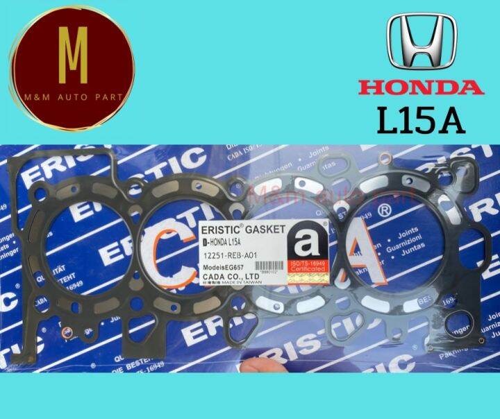 ประเก็นฝาสูบ HONDA L15A JAZZ 2003 CITY 1500CC 16V SOHC VTEC(เหล็ก ...