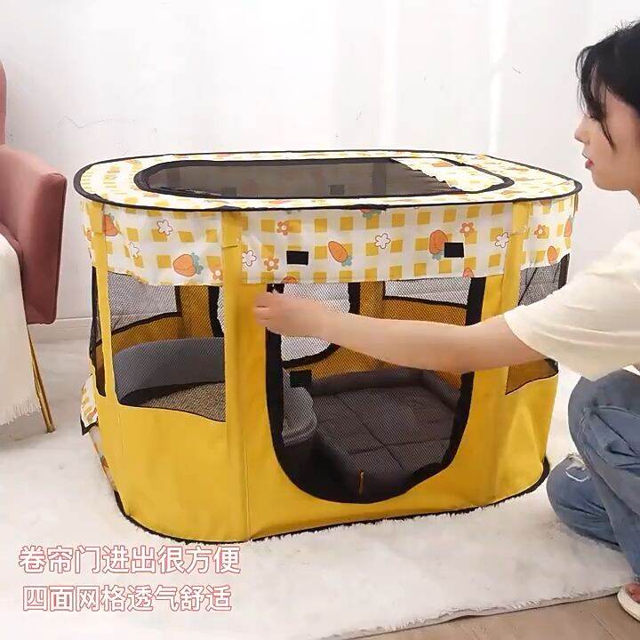 110cm Cat Tent Dog House Folding Square Cage Puppy Pet Delivery Room ...