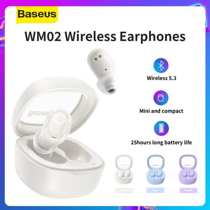 [Manila Stock] Baseus WM01 WM02 Bluetooth Wireless Earphone In-ear ...