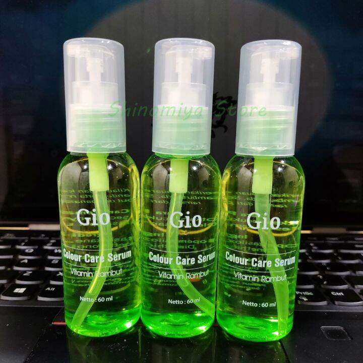 GIO Hair Serum Colour Vitamin Rambut Rusak 60ml Salon dan pemakaian ...