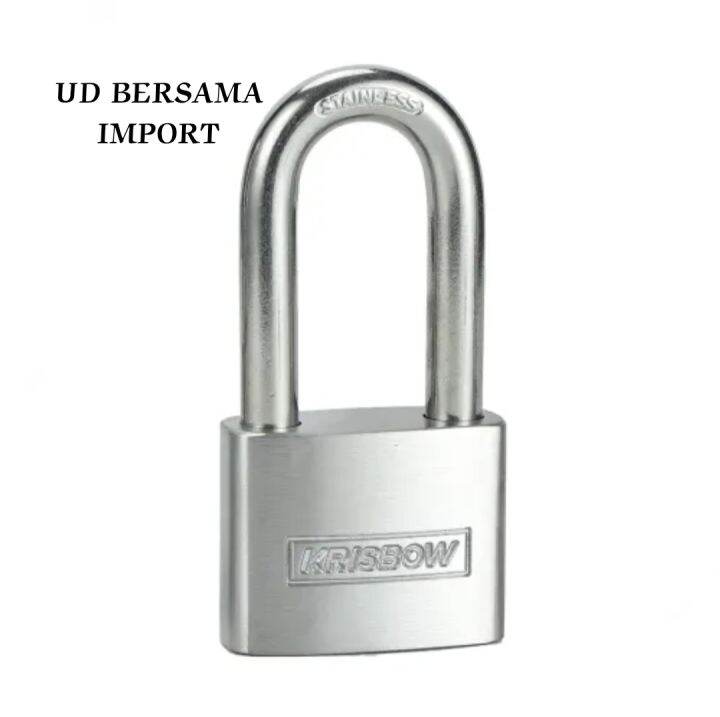 Gembok Stainless Steel 5cm/Gembok Pagar/Gembok Long Shackle KRISBOW ...
