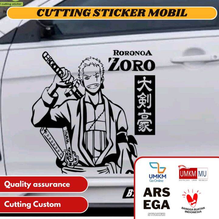 ARSEGA STICKER - Cutting Sticker Roronoa Zoro One Piece Lifestyle ...