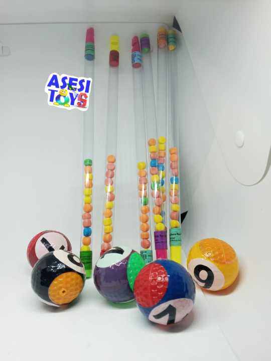 permen anak Warung mints mainan biliar 20pcs | Lazada Indonesia