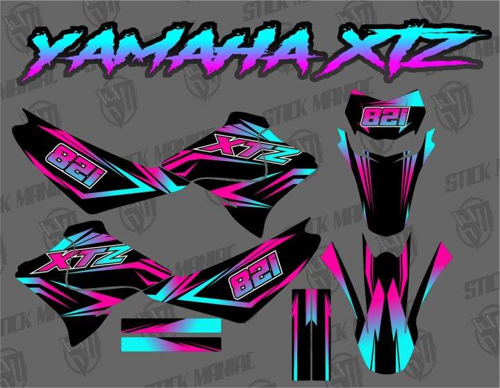 Yamaha XTZ decals sticker, Laminated | Lazada PH