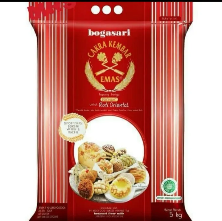 Tepung Cakra Kembar emas oriental kemasan 5kg | Lazada Indonesia