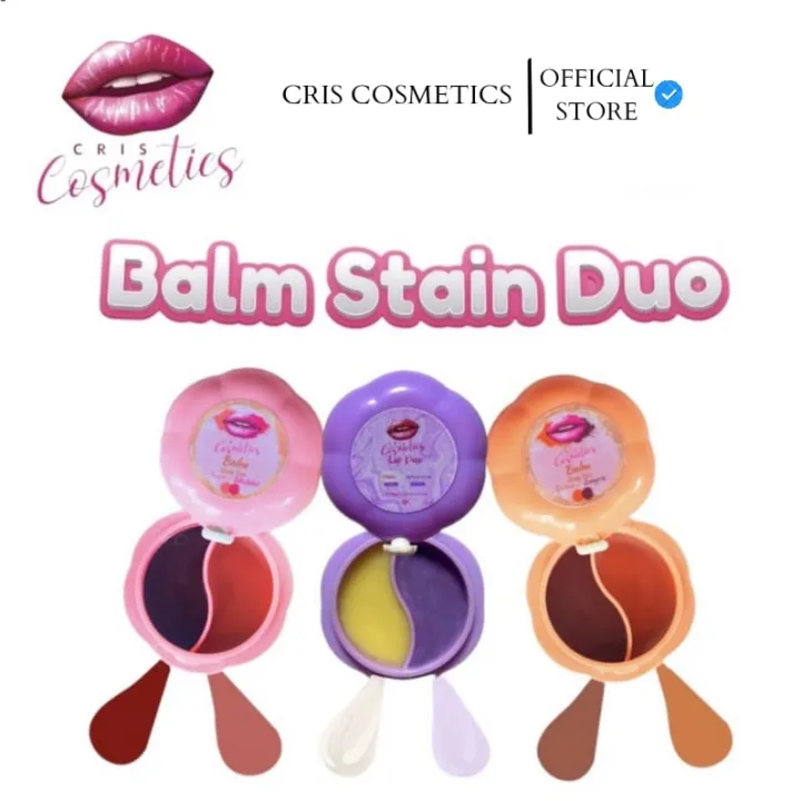 [𝗢𝗡-𝗛𝗔𝗡𝗗] Balm Stain Duo (Butter/Sangria & Peach/Bloodshot & Frozen ...