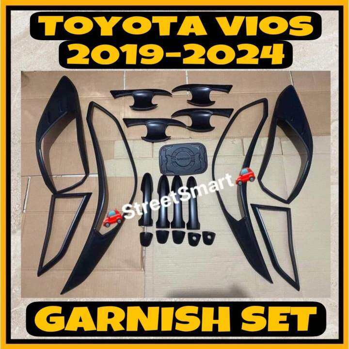 TOYOTA VIOS 2019-2024 GARNISH SET (Matte Black) | Lazada PH