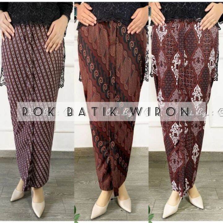 Rok batik bawahan kebaya wiru model span terbaru 2023 | Lazada Indonesia