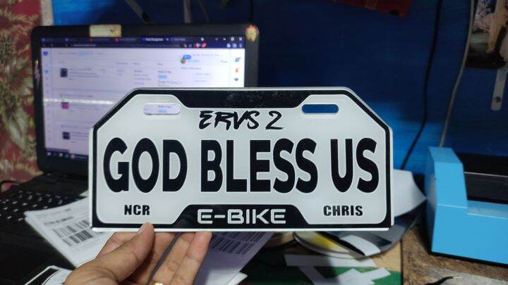 CUSTOMIZED E-BIKE PLATE ACRYLYC With Bolts/Nuts | Lazada PH