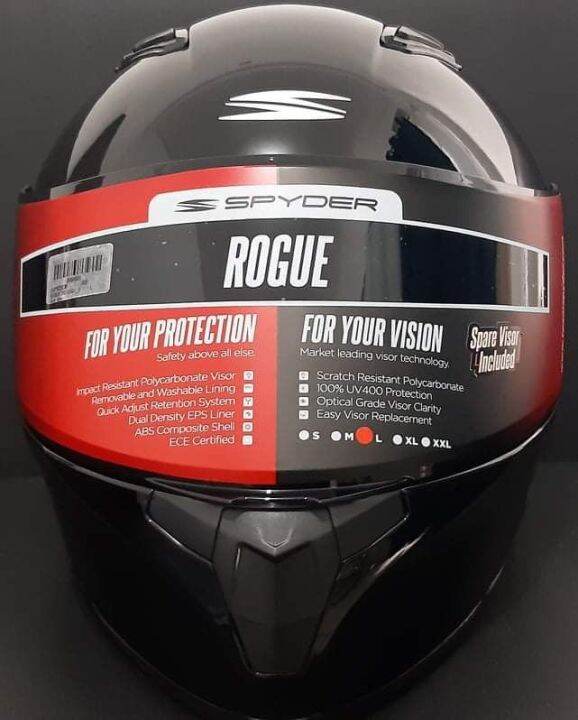 SPYDER ROGUE GLOSSY BLACK Plain | Lazada PH