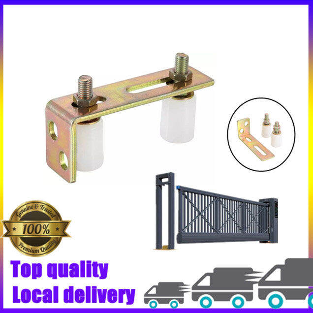 【With L Post Bracket】 1SET 80S Slide Gate Guide Roller Wheel with L ...