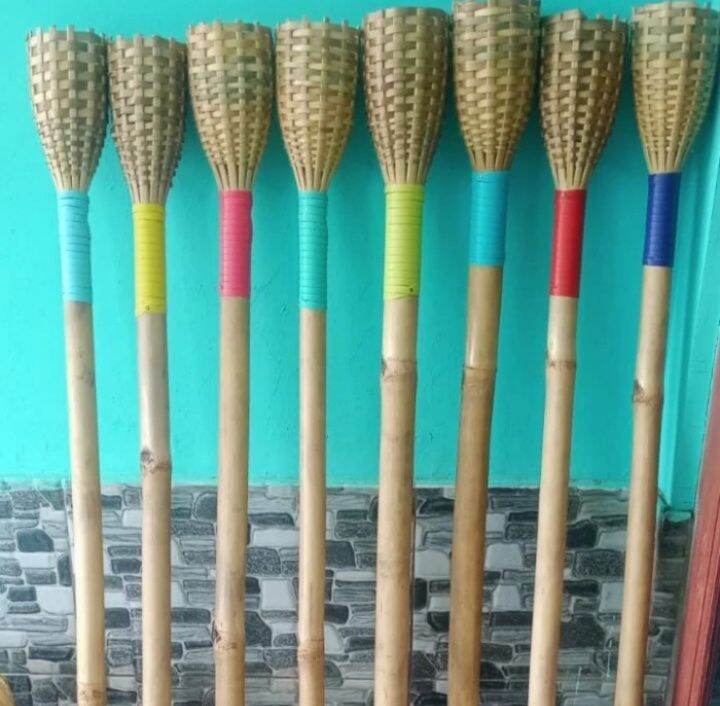OBOR BAMBU OBOR HIAS VARIAN WARNA WARNI 1 METER KOMPLIT SUMBU | Lazada ...
