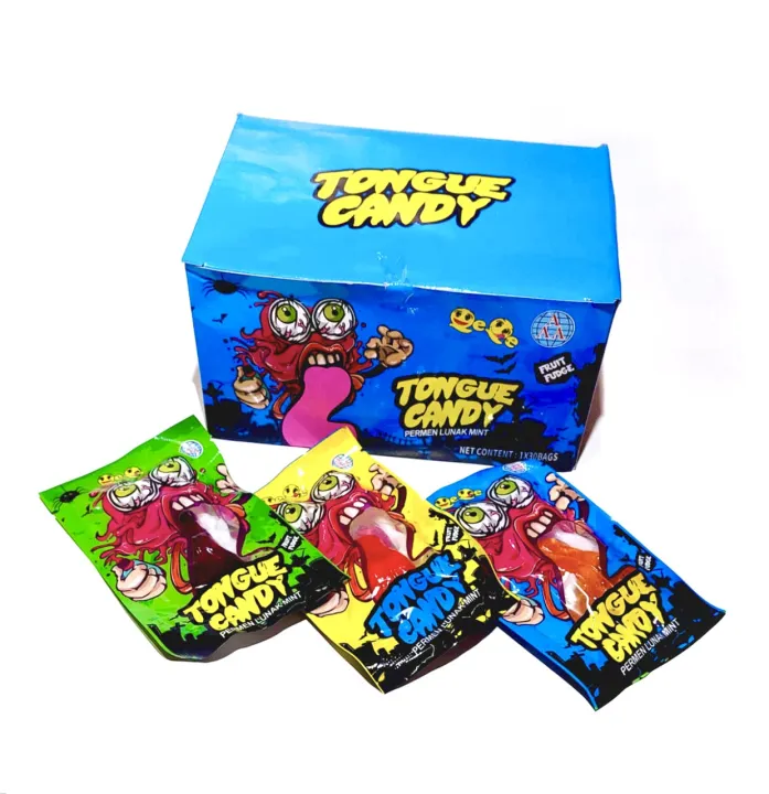 Permen Lunak Mint, Tongue Candy Fruit Fudge, Permen Lidah Aneka Rasa ...