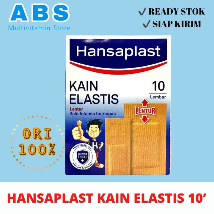 Hansaplast kain elastis isi 10 lembar plester mix | Lazada Indonesia