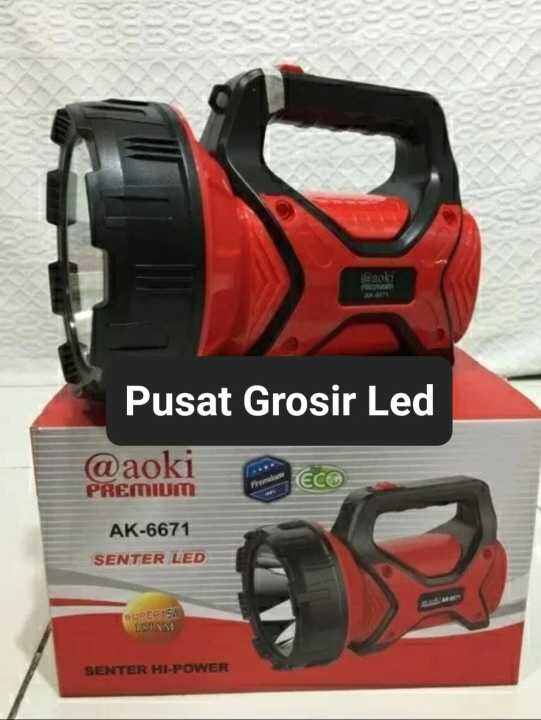 Senter AOKI 15 Watt AK 6671 SUPER TERANG Body Jumbo | Lazada Indonesia