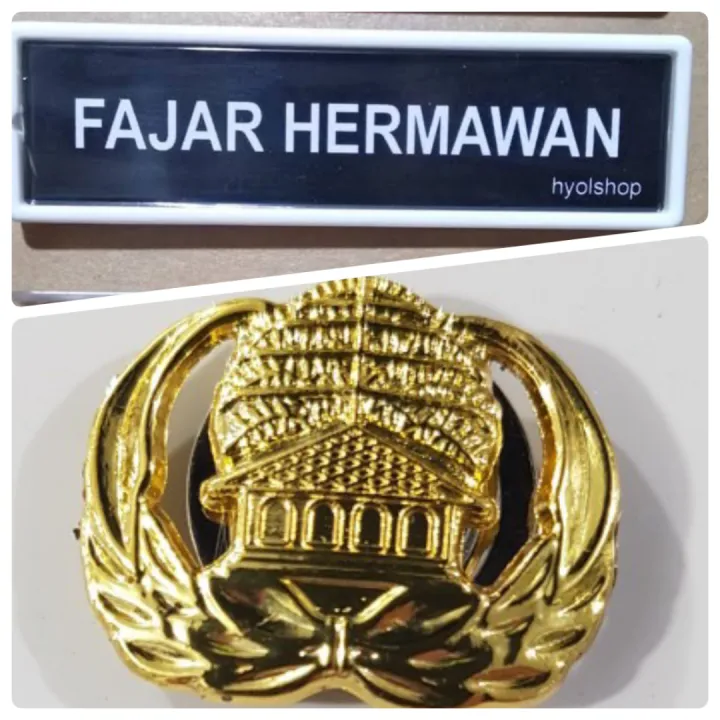 Paket Name Tagh dan Pin ASN/Paket Bros Kopri dan Nama Dada peniti Hemat ...