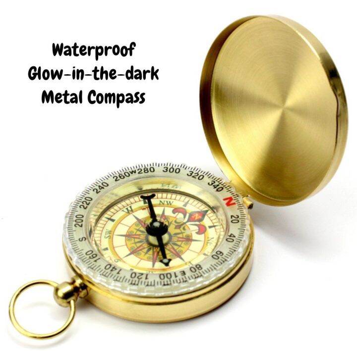 Gold Professional Military Sighting Compass Outdoor sport group ...