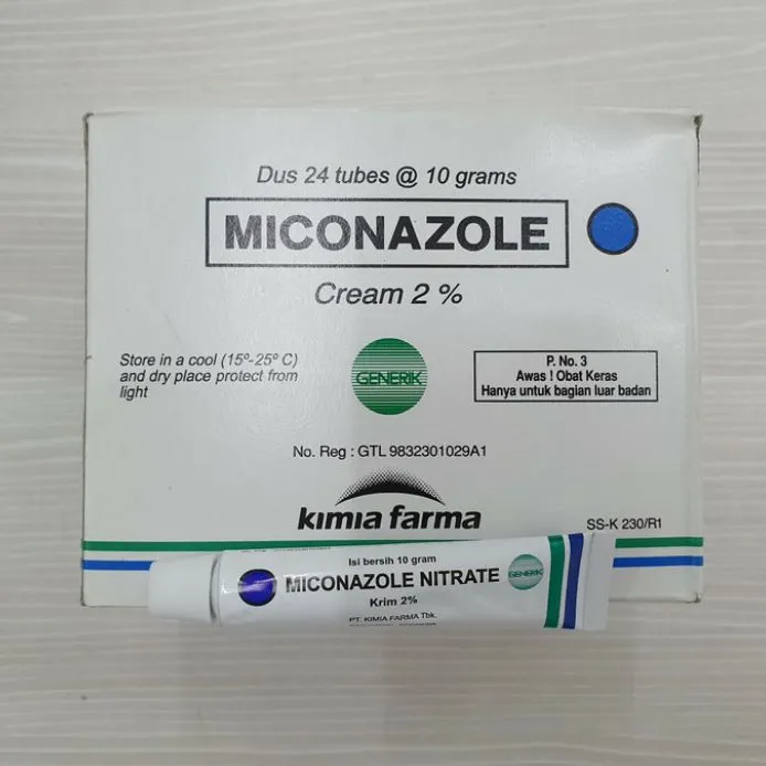 MICONAZOLE KRIM / Salep miconazole Box Isi 24 Tube - Salep Gatal kadas ...