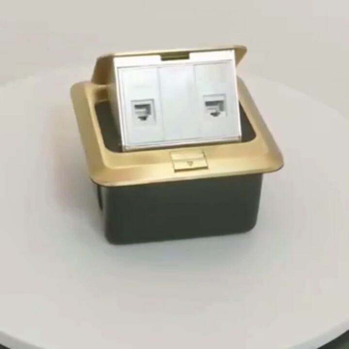 Pop-Up Network Socket 2-Port Office Internet Electronic Socket ...